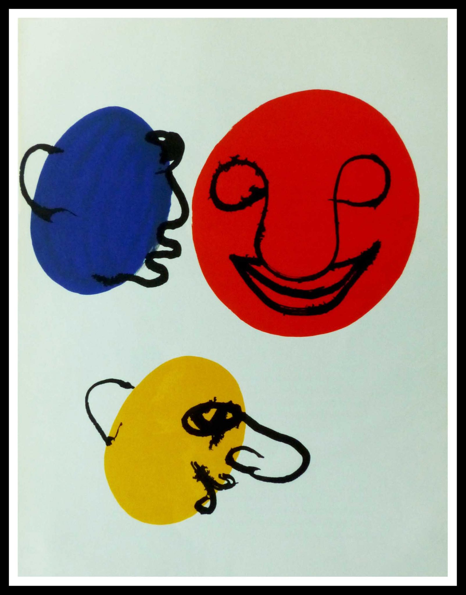 Alexander CALDER - Faces - lithography 1976 - GALERIE 41