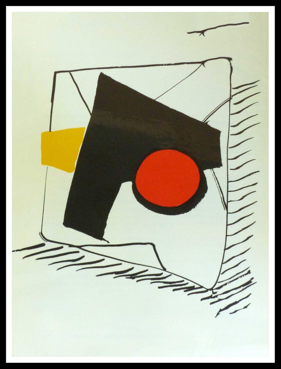 Alexander CALDER - Composition géométrique - lithography DLM 1976 ...