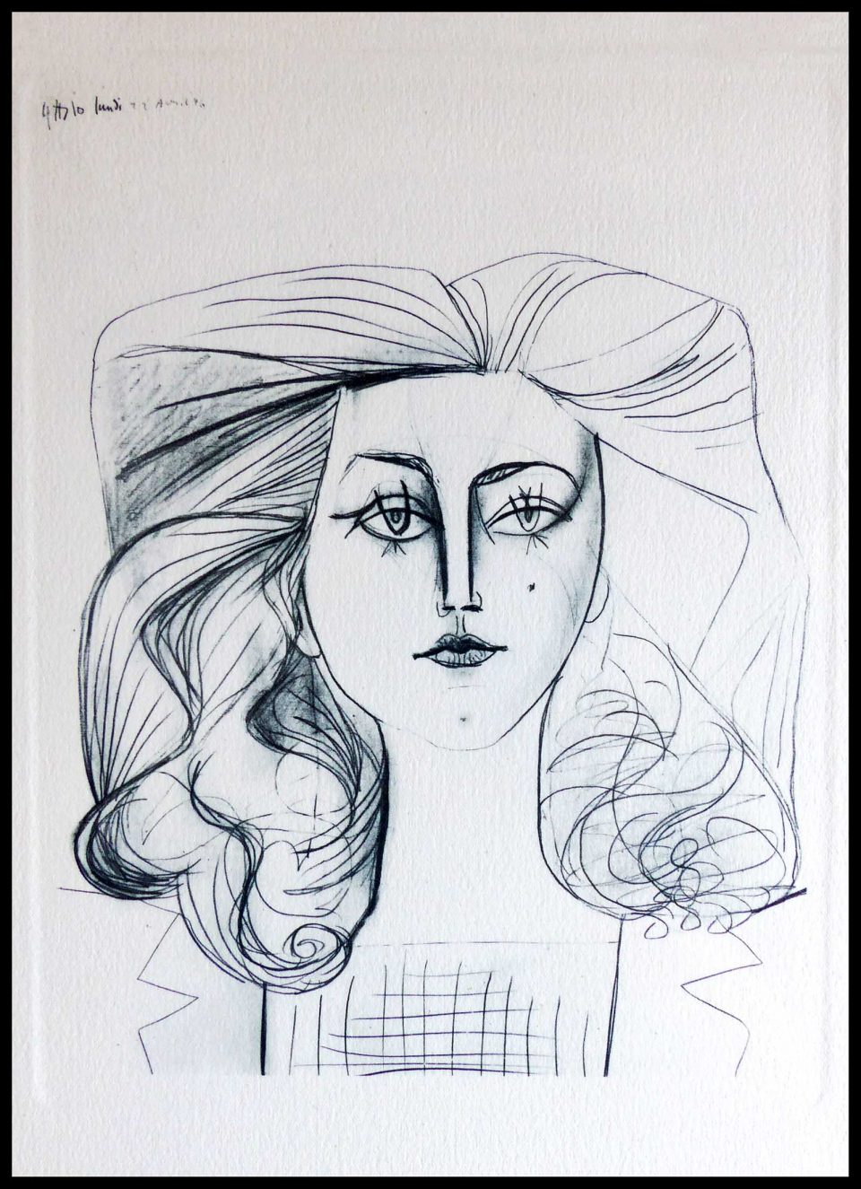 Pablo Picasso Lithography - Jacqueline - Picasso - 1954 - GALERIE 41