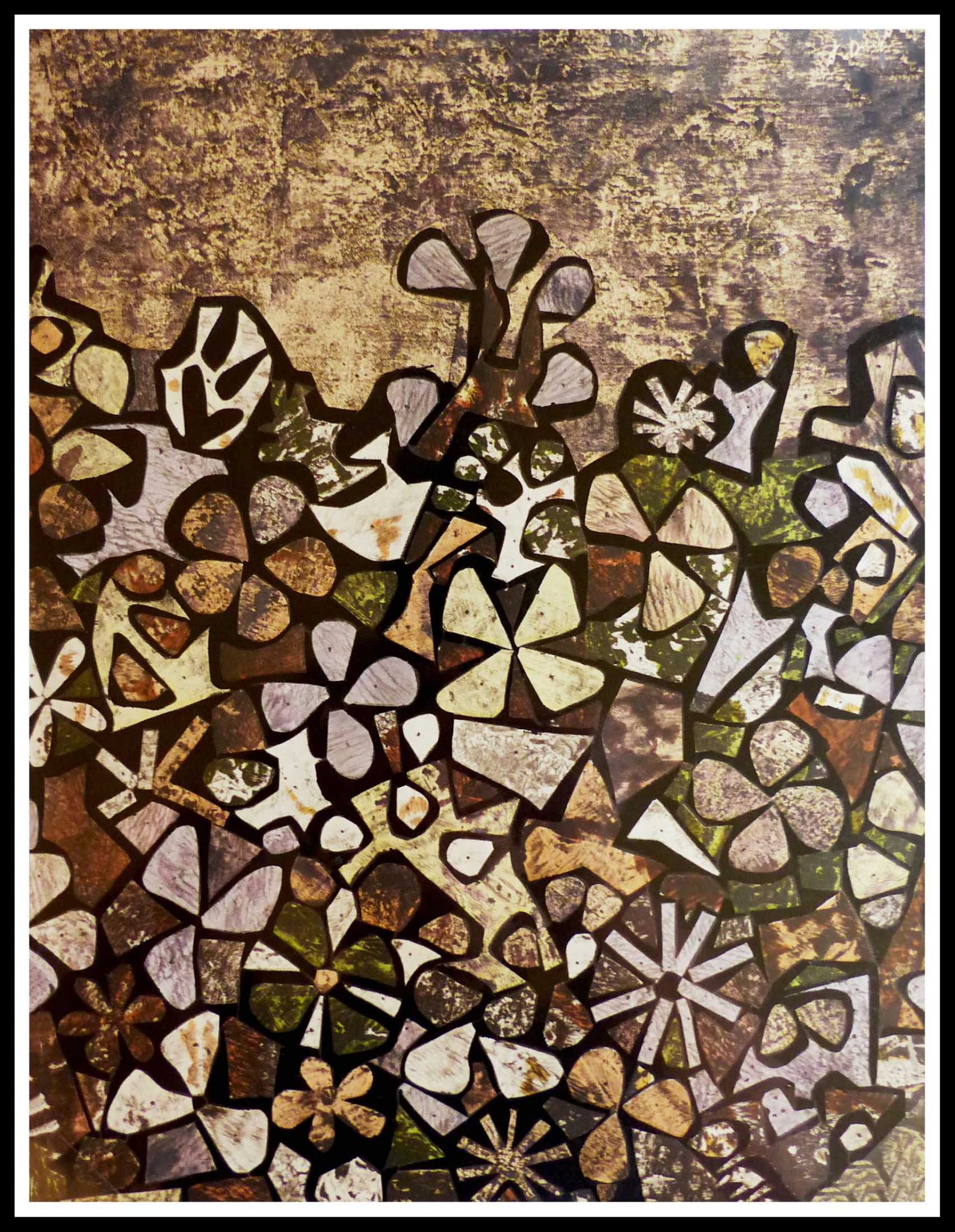 Jean Dubuffet original stencil - Jardin de quite-vite - Dubuffet -1957 ...