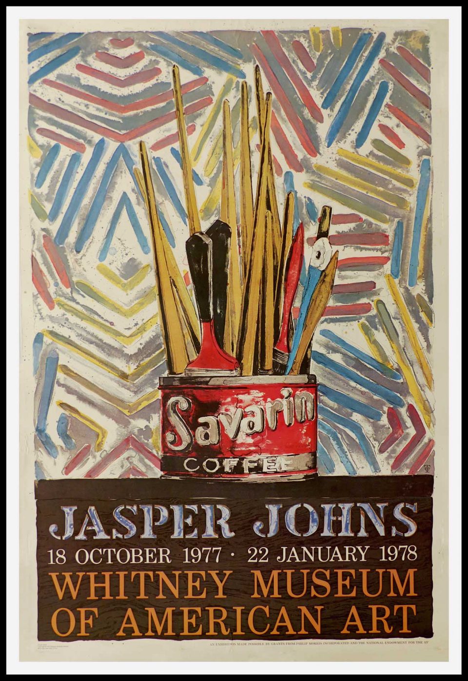 Jasper JOHNS - Withney Museum of American Art, Savarin Coffee, 1977 ...