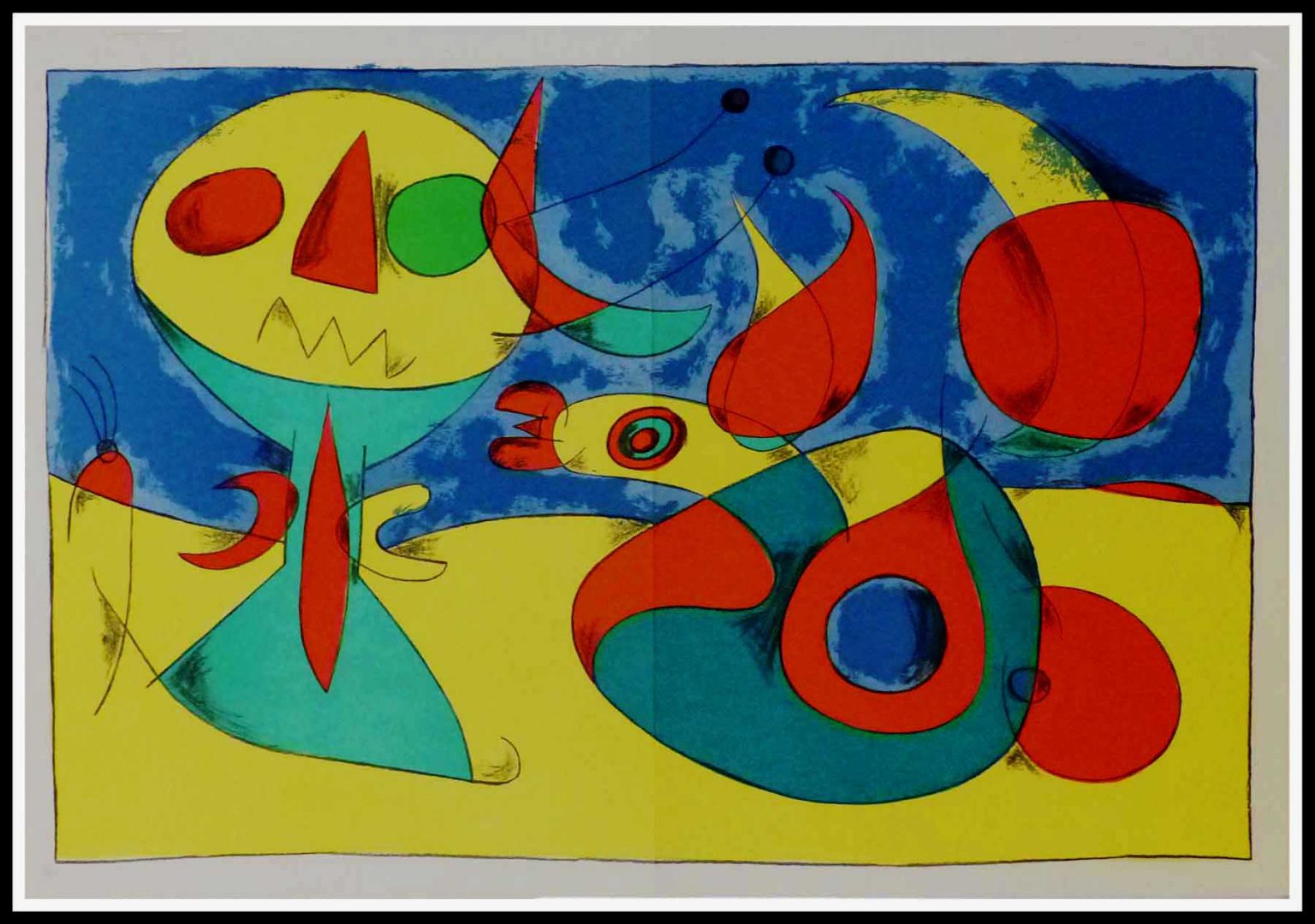 Joan MIRO - Zephir bird - original lithograph Miro, 1956