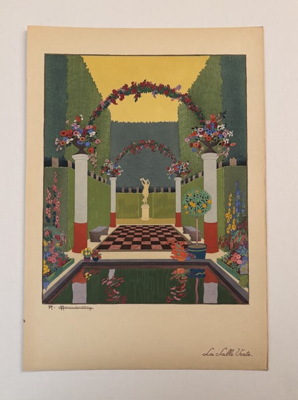 Raymond CHARMAISON : Les jardins précieux, La salle verte, original ...