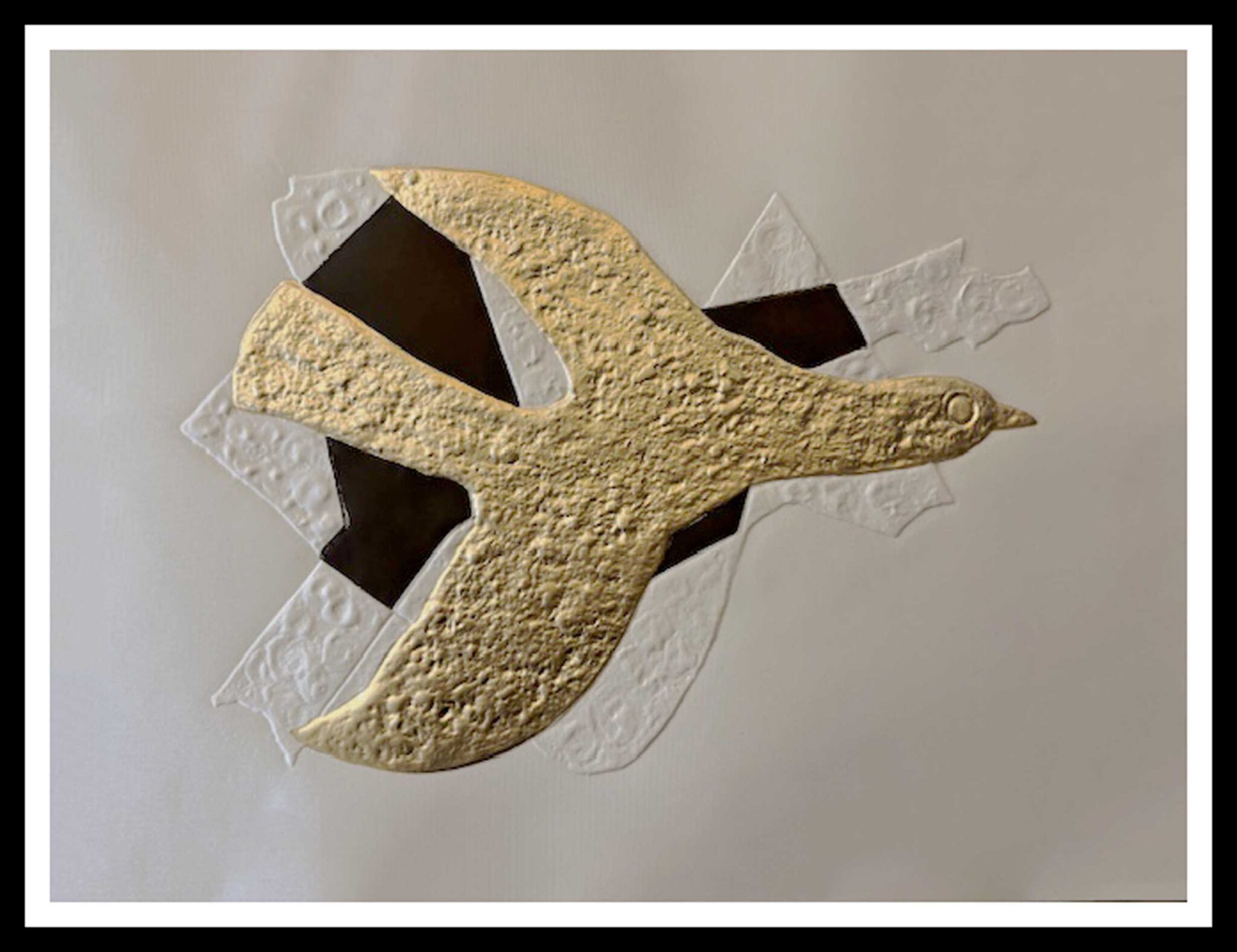 Georges BRAQUE : Des dieux et des déesses XVI, silk and gold 1971 ...