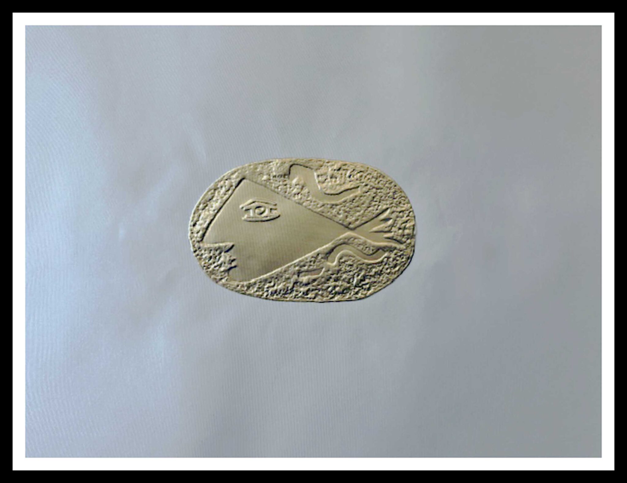 Georges BRAQUE : Des dieux et des déesses XIV, silk and gold 1971 ...